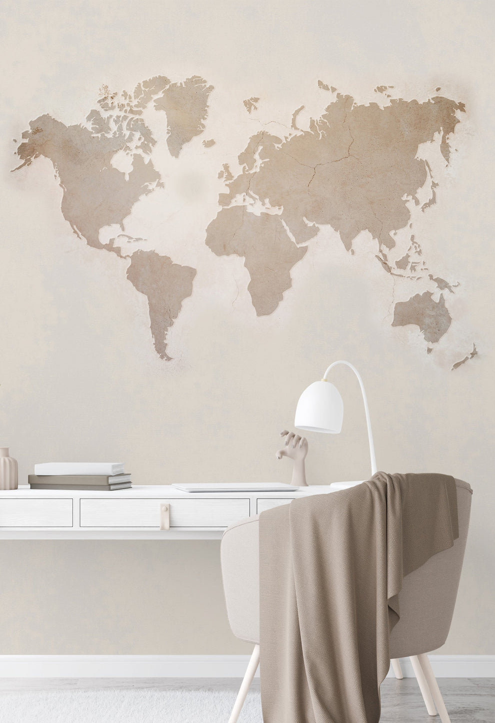 Minimalist World Map Wallpaper – Wallpapers4Beginners
