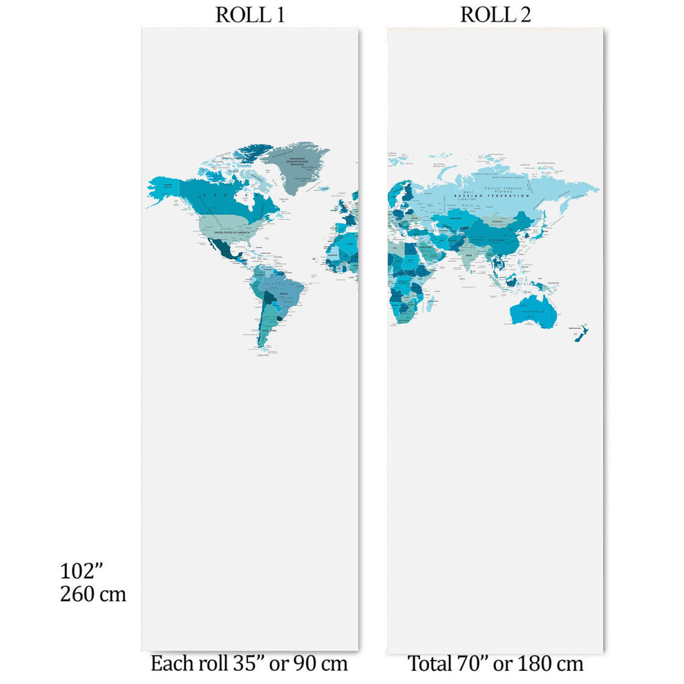 Modern World Map Wallpaper – Wallpapers4Beginners