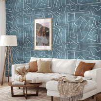 Minimal Design Abstract Blue Wallpaper – Wallpapers4Beginners