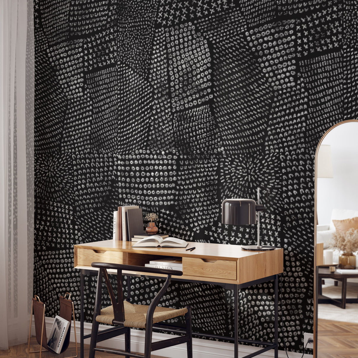 Minimalist Abstract Black Marks Wallpaper – Wallpapers4Beginners