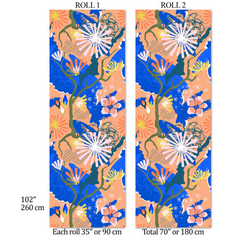 Vibrant Scandinavian Floral Wallpaper – Wallpapers4Beginners