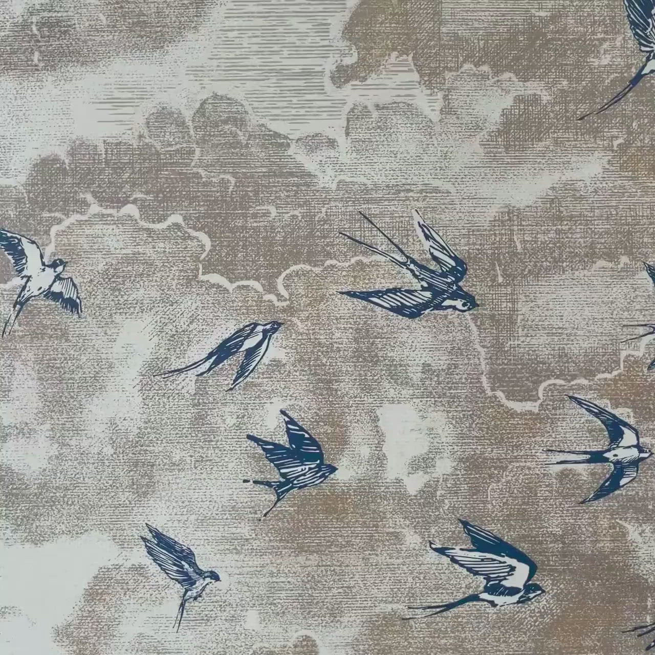 Blue Flying Swallows Wallpaper – Wallpapers4Beginners