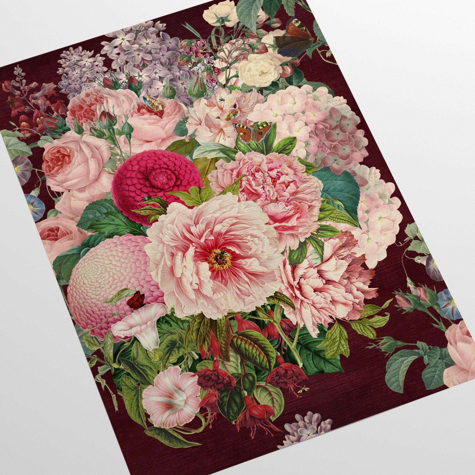 Dark "Velvet" Floral Wallpaper – Wallpapers4Beginners