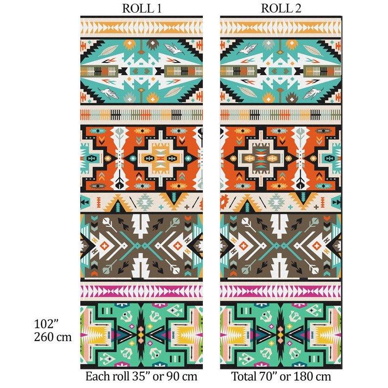 Extra Large Big Boho Aztec Tribal Ikat Wallpaper – Wallpapers4Beginners