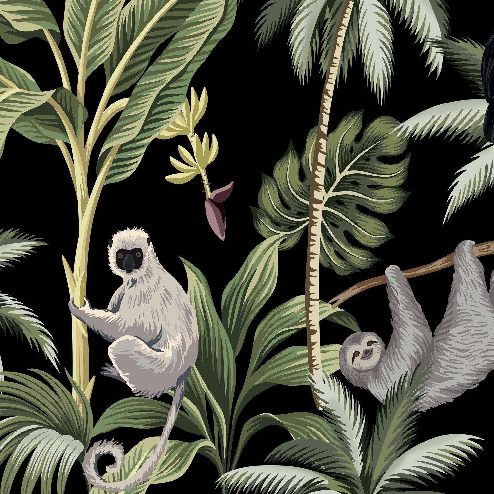 Jungle Monkeys Black Wallpaper – Wallpapers4Beginners