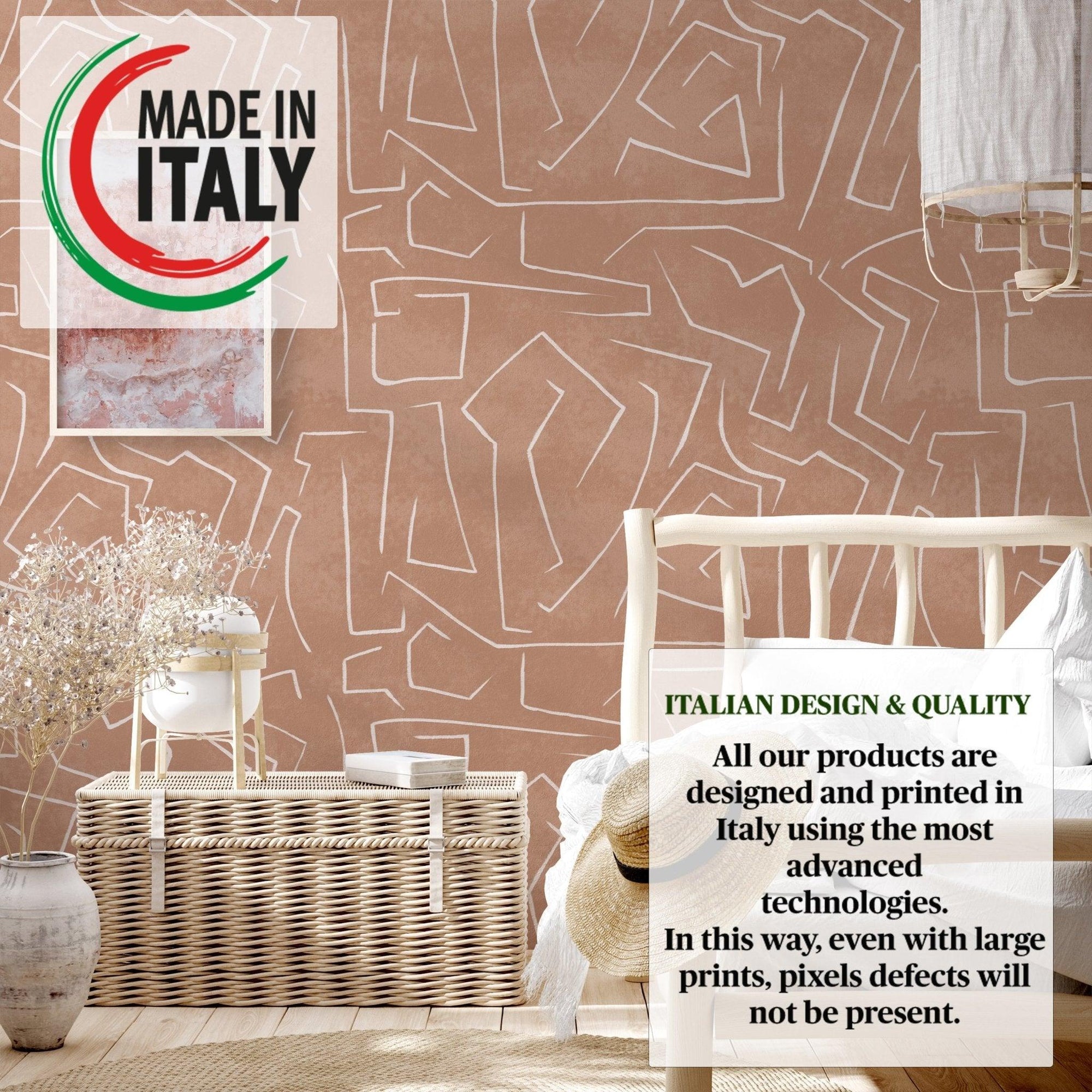 Minimal Design Abstract Salmon Wallpaper – Wallpapers4Beginners