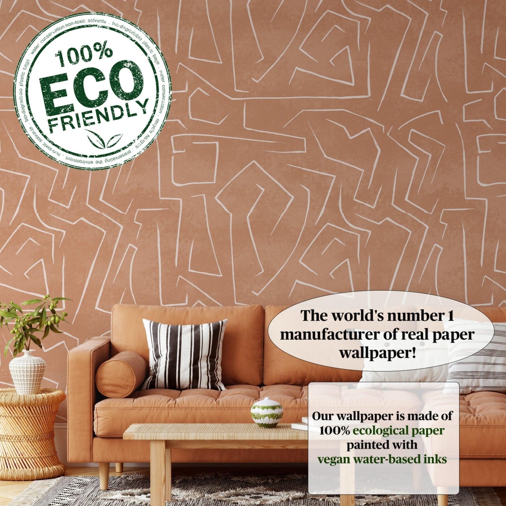 Minimal Design Abstract Salmon Wallpaper – Wallpapers4Beginners