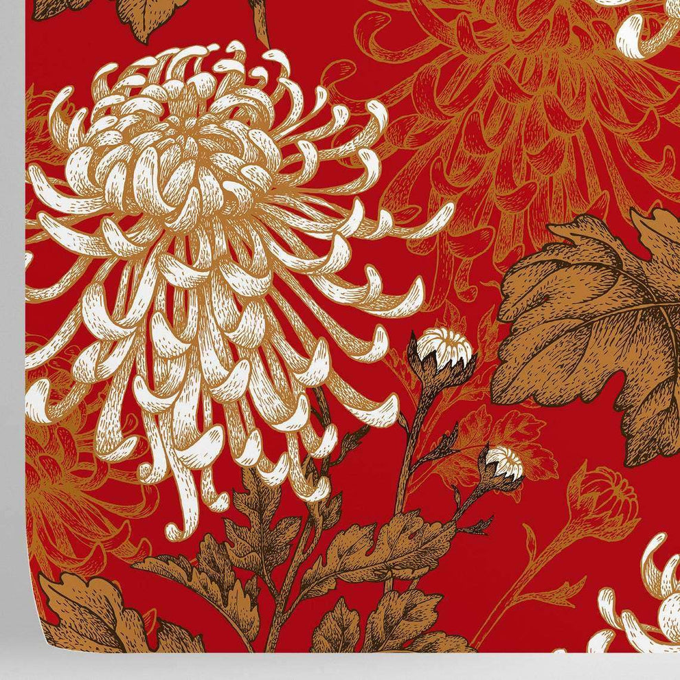 Red Japanese Flowers Wallpaper – Wallpapers4Beginners