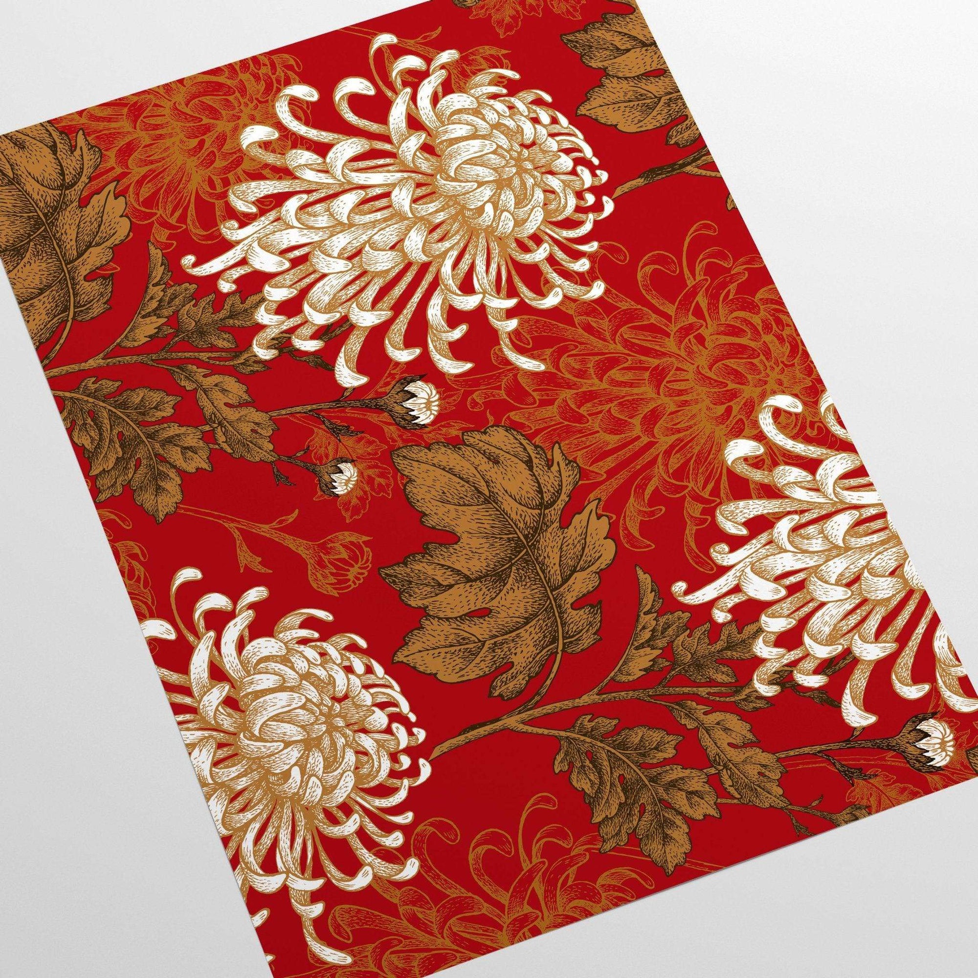 Red Japanese Flowers Wallpaper – Wallpapers4Beginners