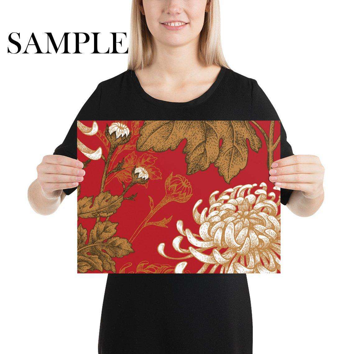 Red Japanese Flowers Wallpaper – Wallpapers4Beginners