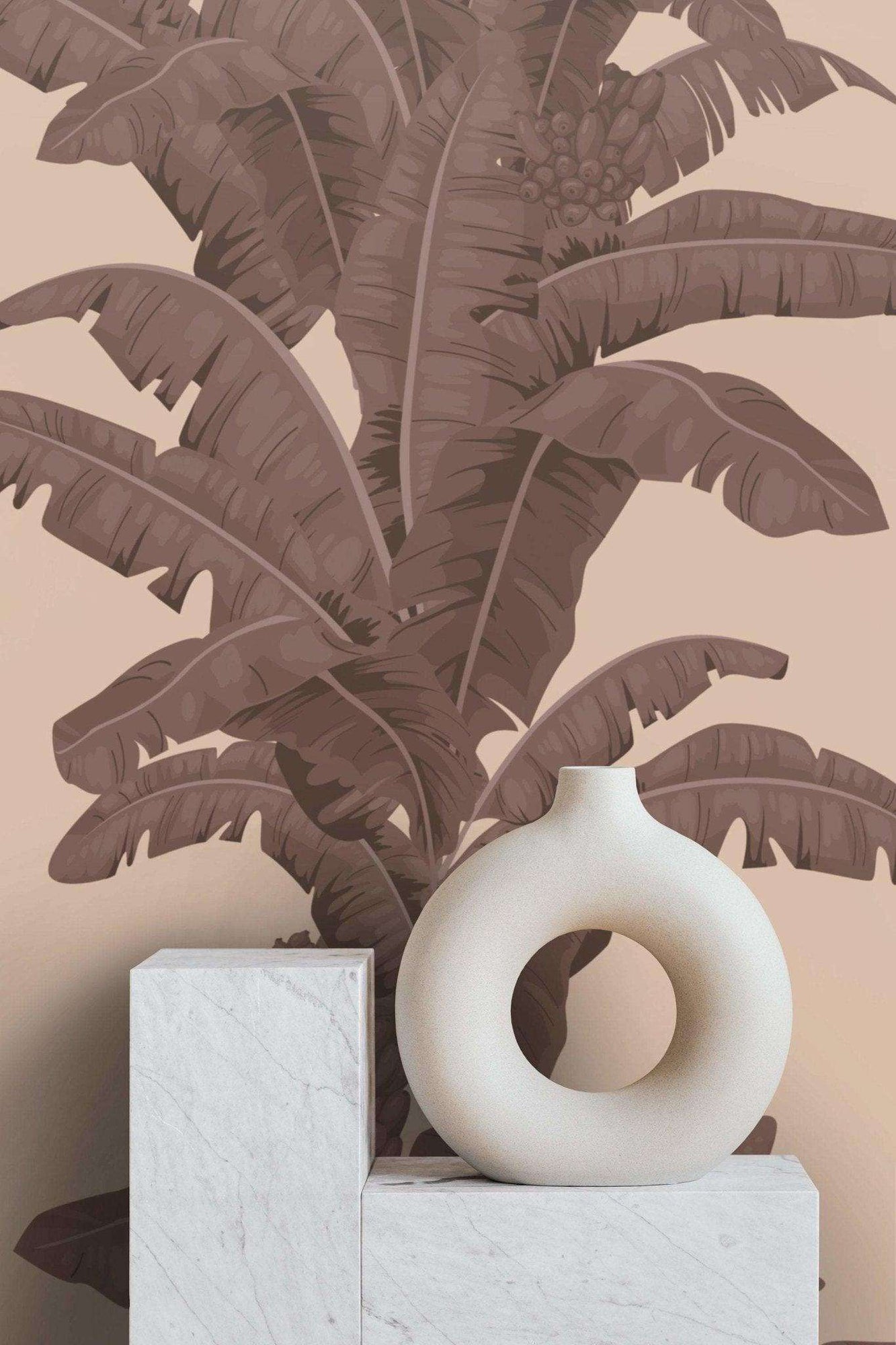 Tropical palm leaf print wallpaper – Wallpapers4Beginners