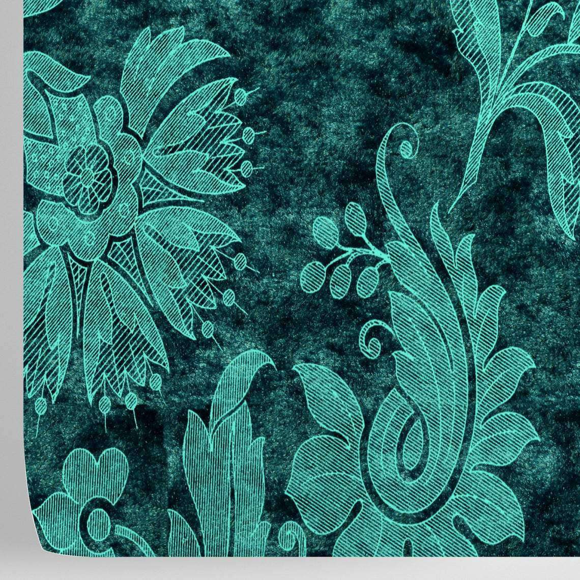 Turquoise Damask Vintage Wallpaper – Wallpapers4Beginners